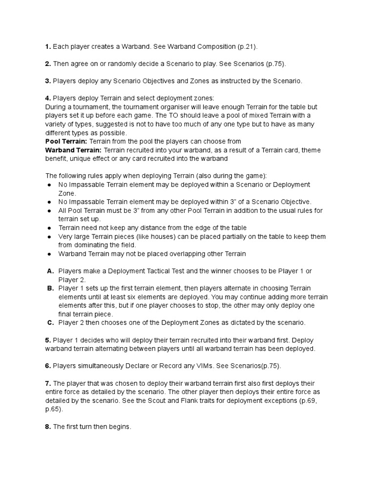 Players Deploy Terrain | PDF | Technology & Engineering