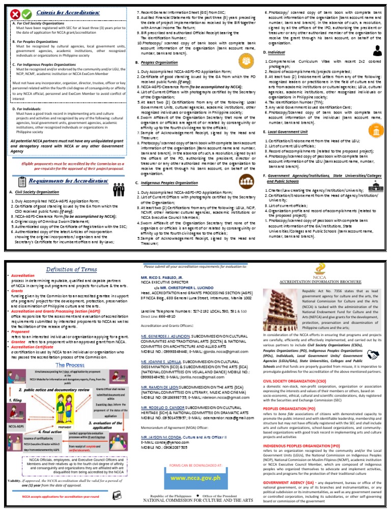 NCCA Accreditation Criteria and Requirements | PDF