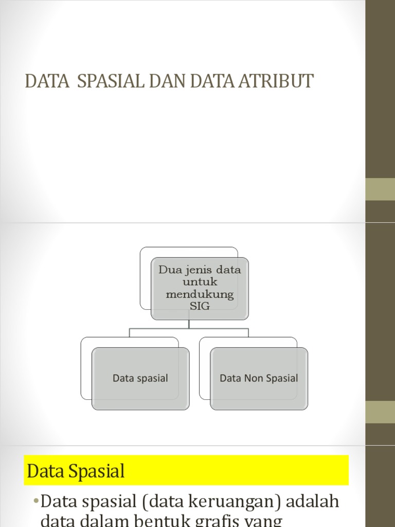02data Spasial Dan Data Atribut | PDF | Komputer
