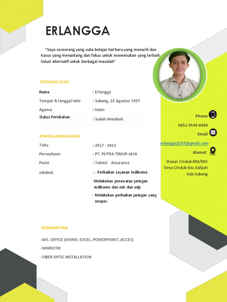 CV Erlangga | PDF