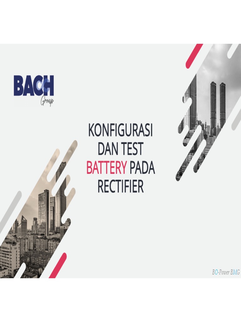 Konfigurasi Dan Test Battery Pada Rectifier | PDF