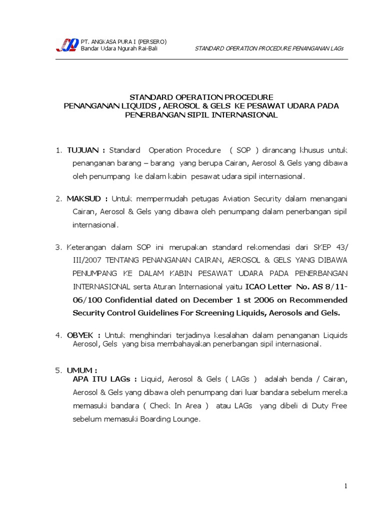 Sop Legs | PDF