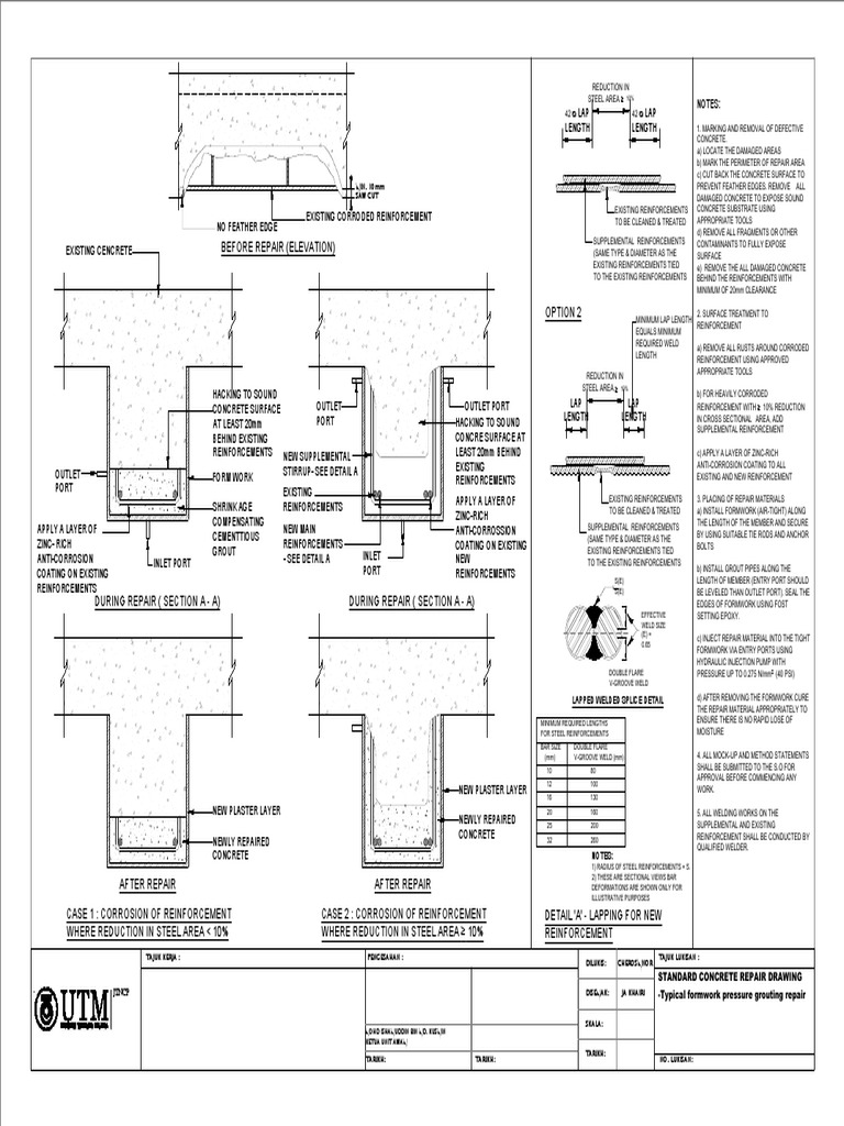 Formwork Pressure Grouting Repair Guide | PDF