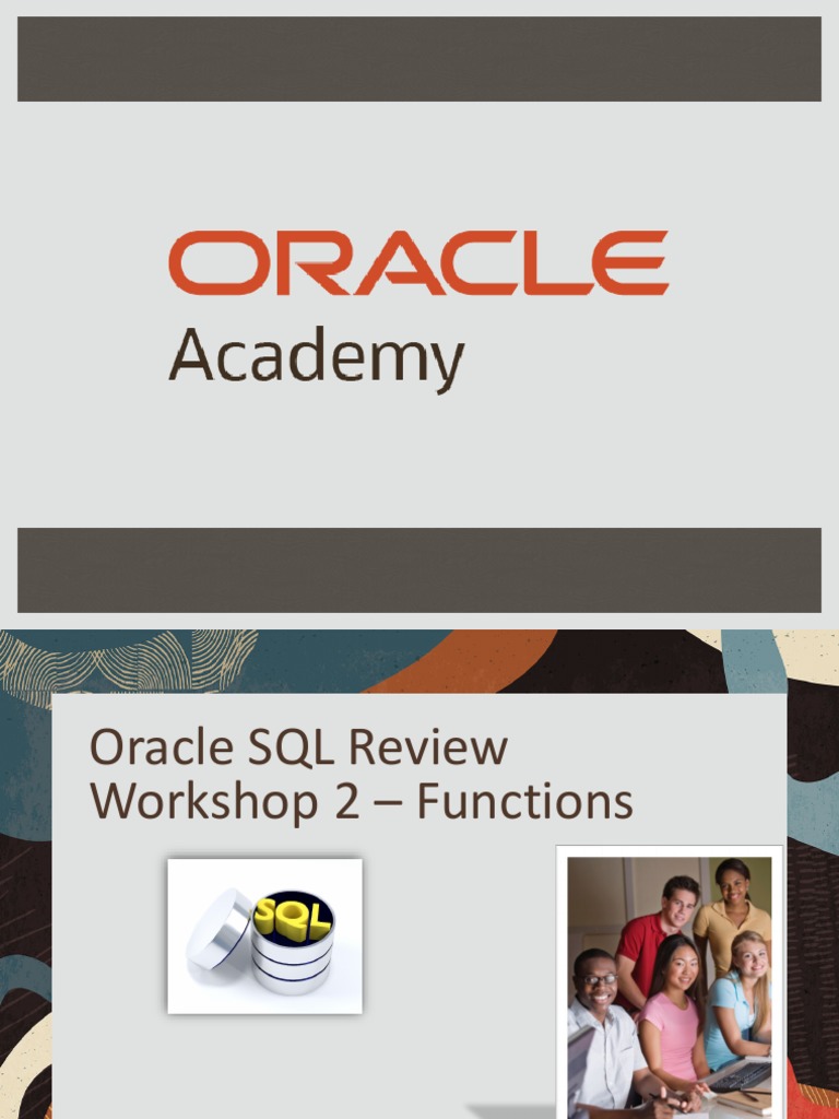 Workshop 2 Sql Functions Review Pdf Sql Information Retrieval 
