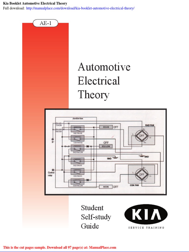 Kia Booklet Automotive Electrical Theory | PDF | Electric Charge ...