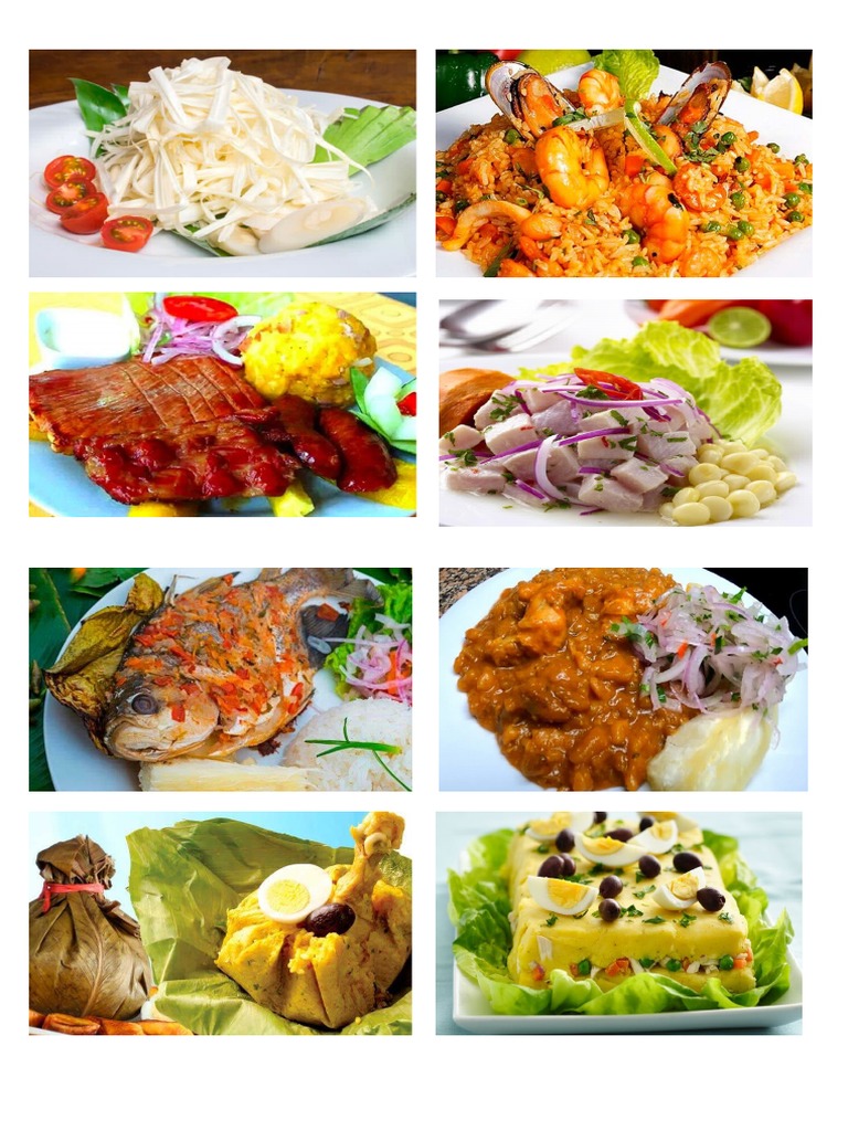 platos tipicos de la selva , costa y sierra | PDF