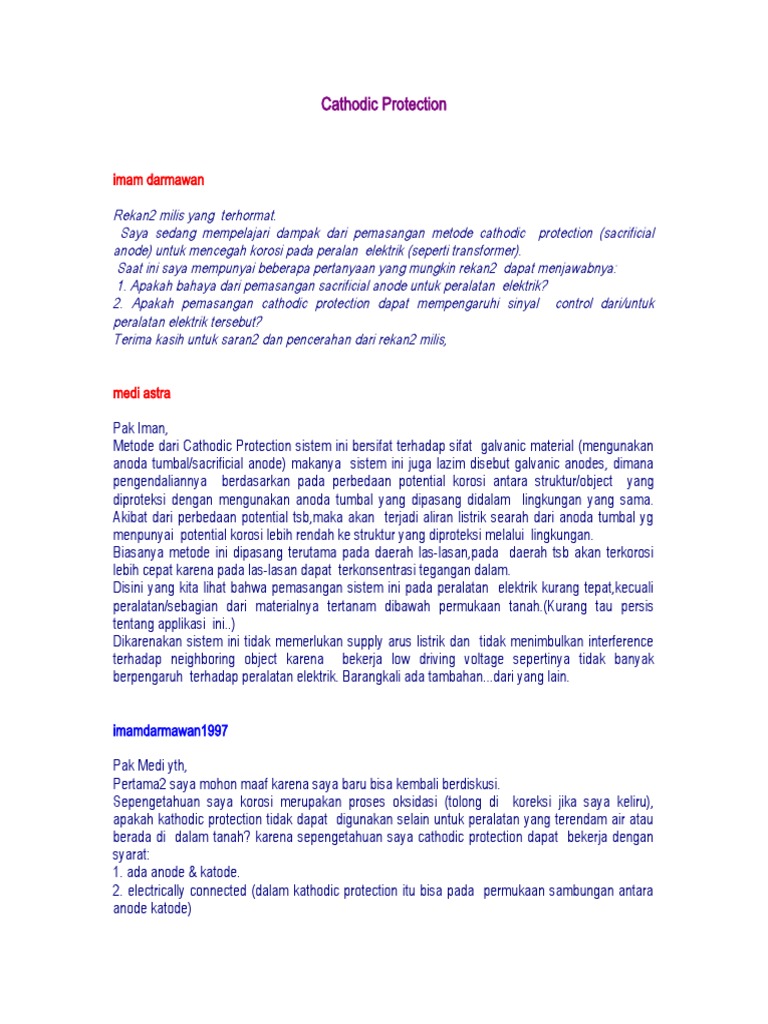 Kor Cathodic Protection Pdf