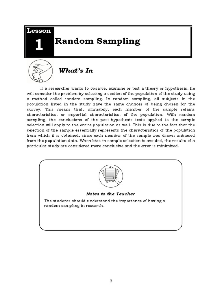 Sampling and Sampling Distribution Part 01 | PDF | Sampling (Statistics ... Sampling and Sampling Distribution Part 01 | PDF | Sampling (Statistics ...