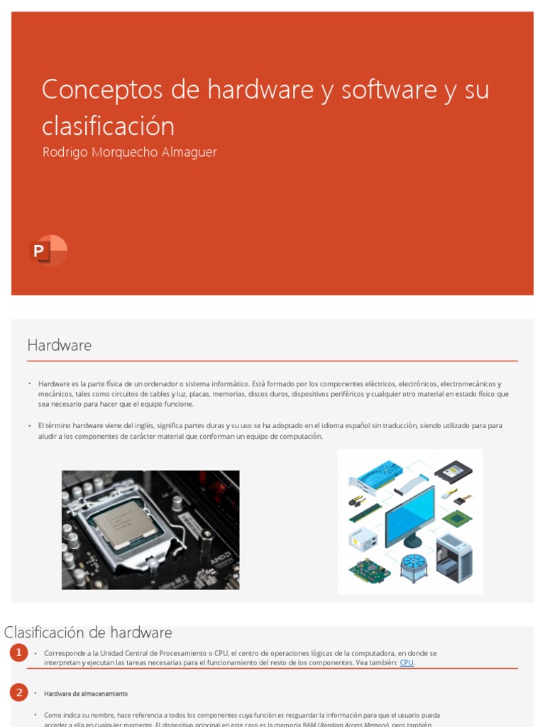 Conceptos de Hardware y Software y Su Clasificación | PDF | Hardware de ... Conceptos de Hardware y Software y Su Clasificación | PDF | Hardware de ...