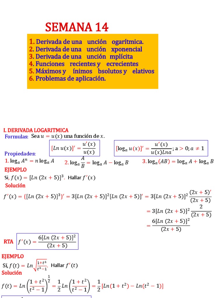 Matematica I. Semana 14 (Clase) .Ver2 | PDF | Ecuaciones | Ahorro