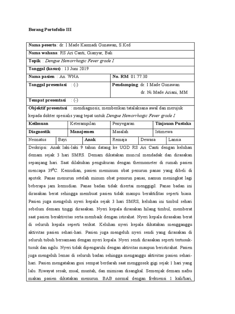 Portofolio - DHF | PDF