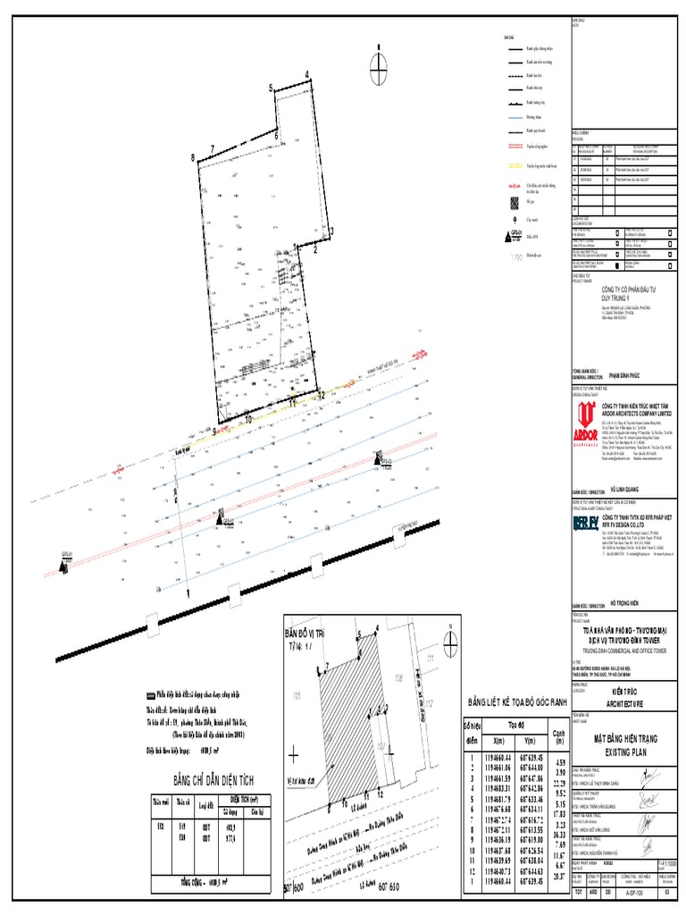 TDT-ARD-Sheet - A-SP-100 - MẶT BẰNG HIỆN TRẠNG-Model | PDF