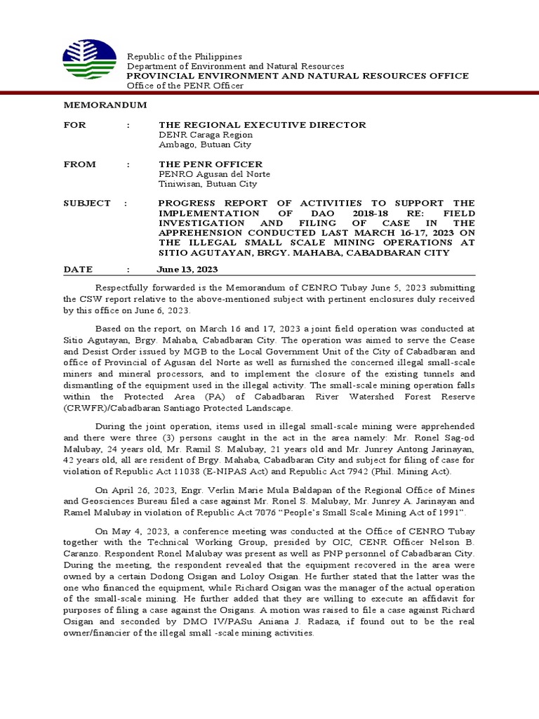 Tubay Region Endorsement New | PDF