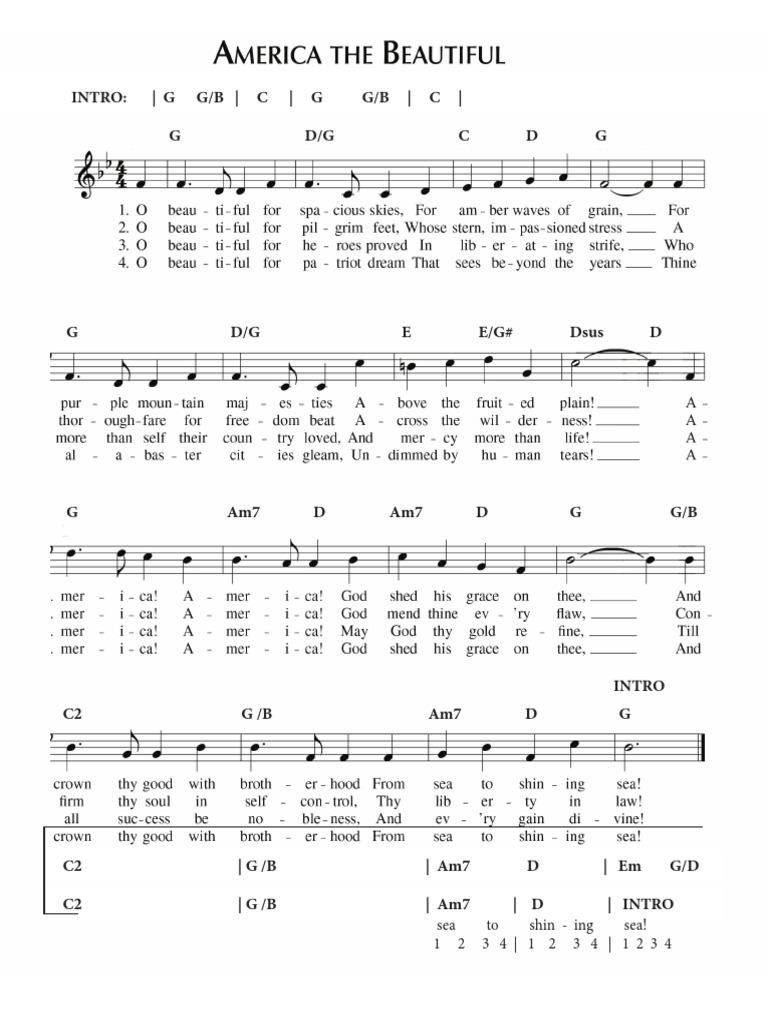 America the Beautiful | PDF