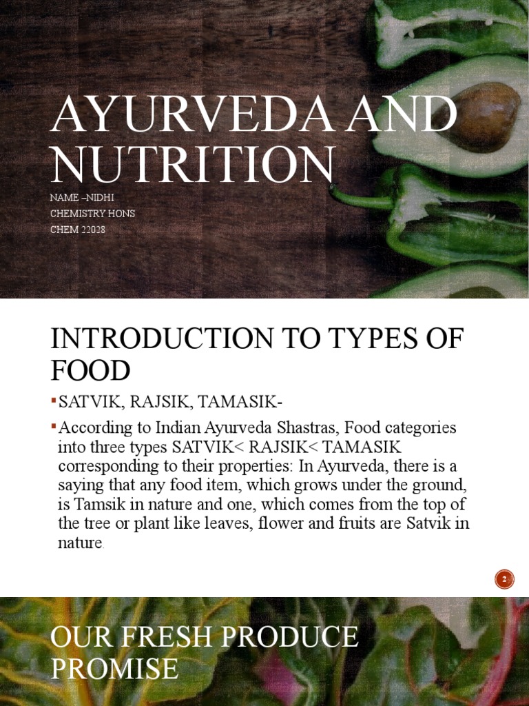 Ayurveda and Nutrition | PDF | Foods | Eating Behaviors Of Humans