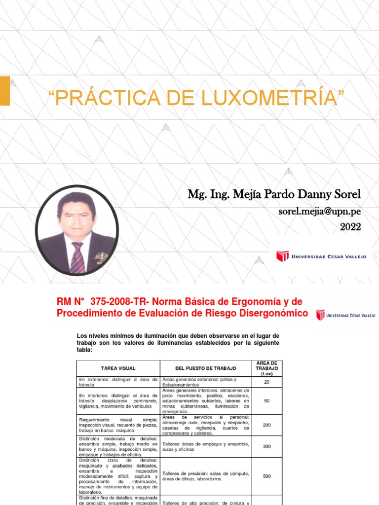 Practica Luxometria | PDF