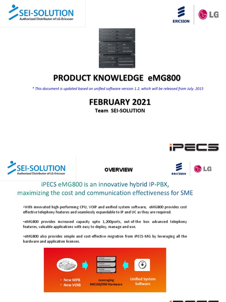 Introduction EMG800 | PDF | Voice Over Ip | Session Initiation Protocol