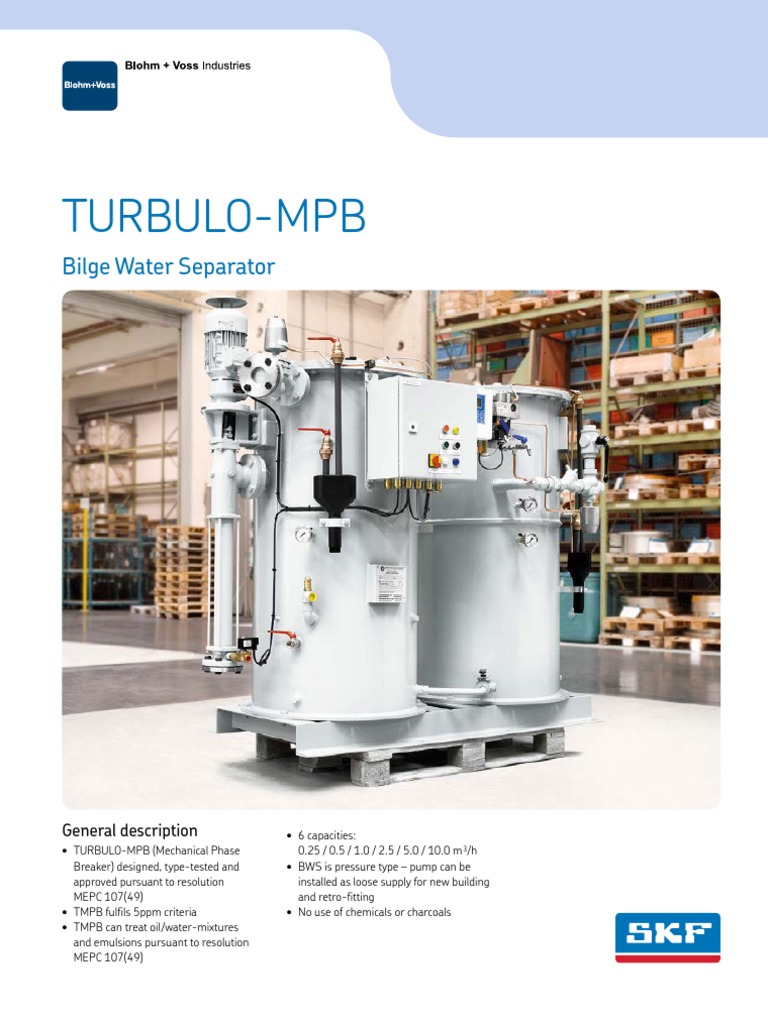 SKF-Blohm+Voss-Turbulo-MPB | PDF | Pump | Valve