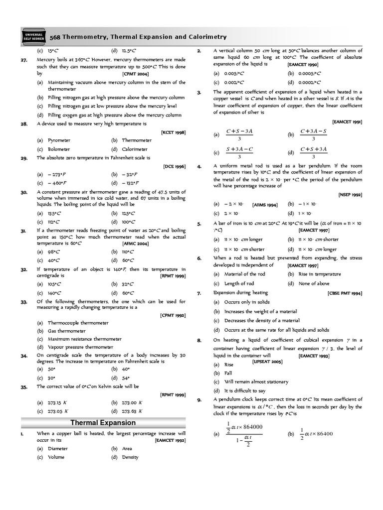 USS Physics-Pages-491-493 | PDF | Thermal Expansion | Thermometer