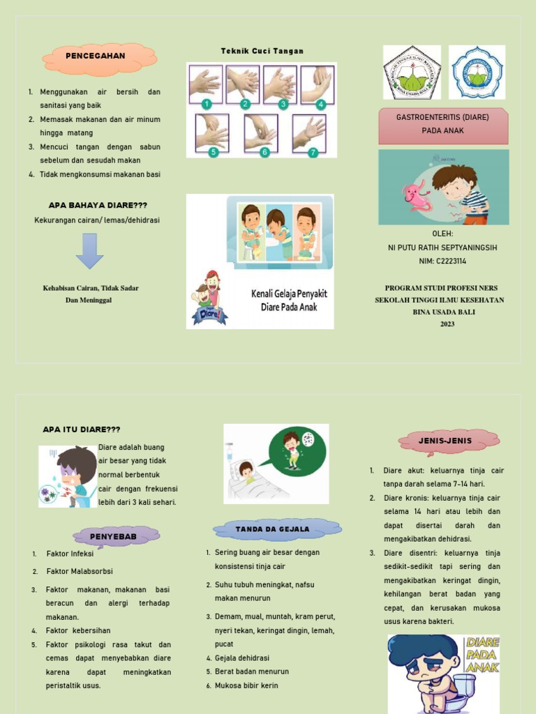 Leaflet Gastroenteritis (Diare) - Ni Putu Ratih Septyaningsih | PDF