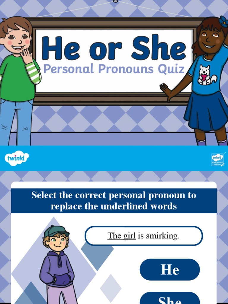 Au L 1649830846 He or She Personal Pronouns Quiz Powerpoint Ver 2 | PDF ...