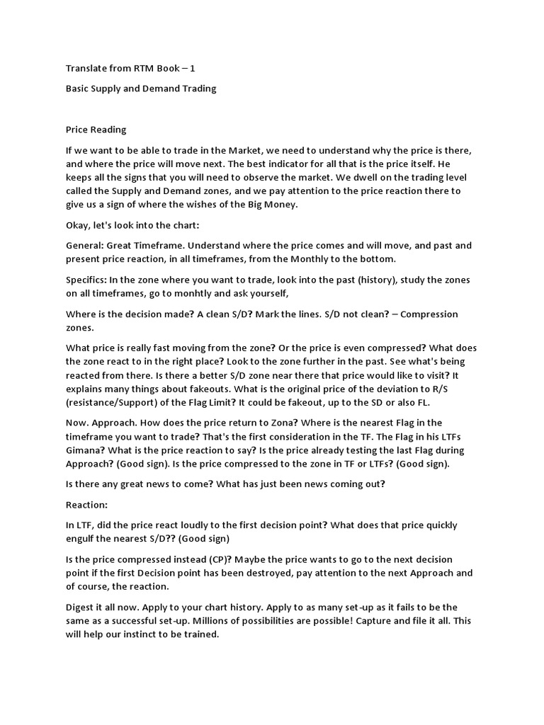 Read The Market - SND | PDF | Prices | Demand