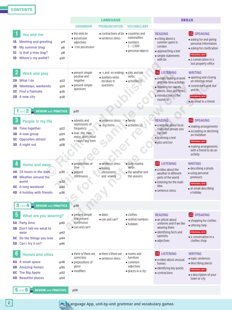 Personal Best British Edition A2 Students Book SS 1 | PDF | Adjective ...