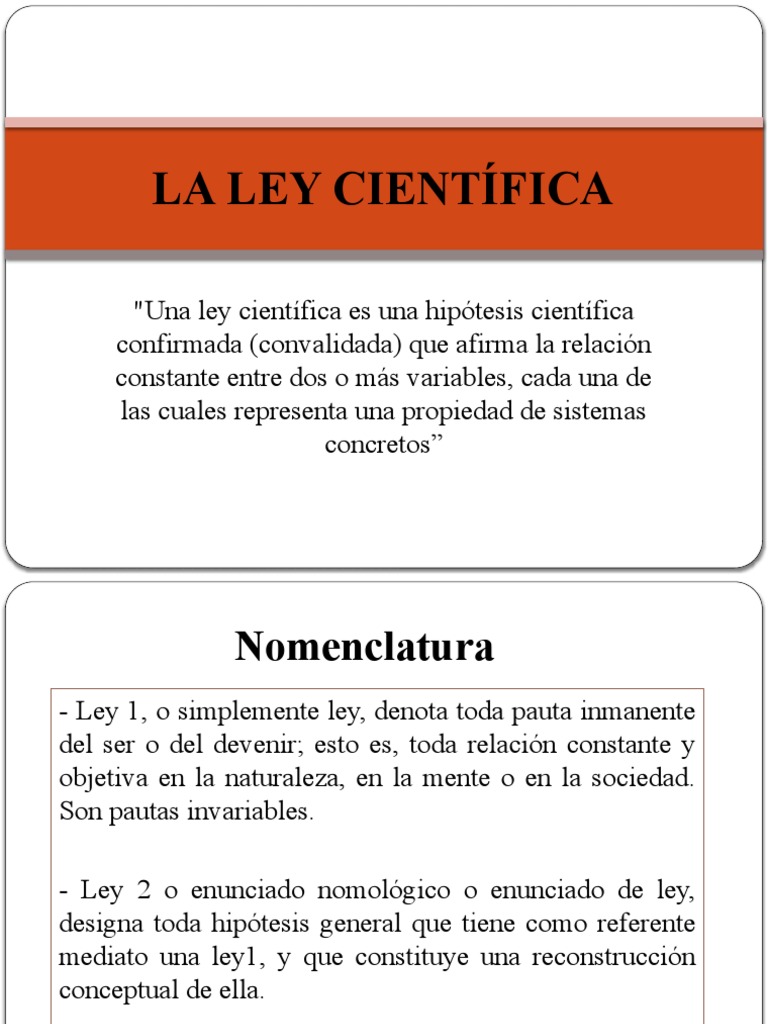 3.2. La Ley Científica | PDF | Science | Estatuto