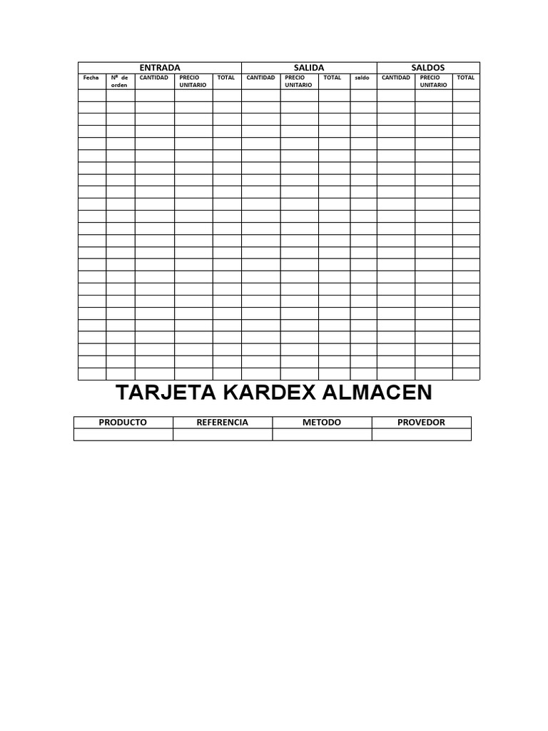 Ficha Kardex | PDF