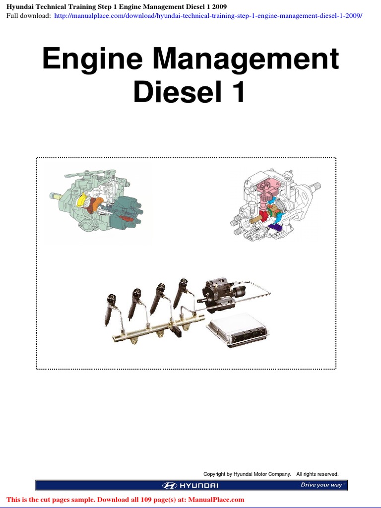 Hyundai Technical Training Step 1 Engine Management Diesel 1 2009 | PDF ...
