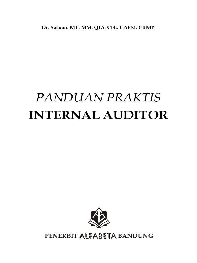 Buku Panduan Praktis Internal Auditor | PDF