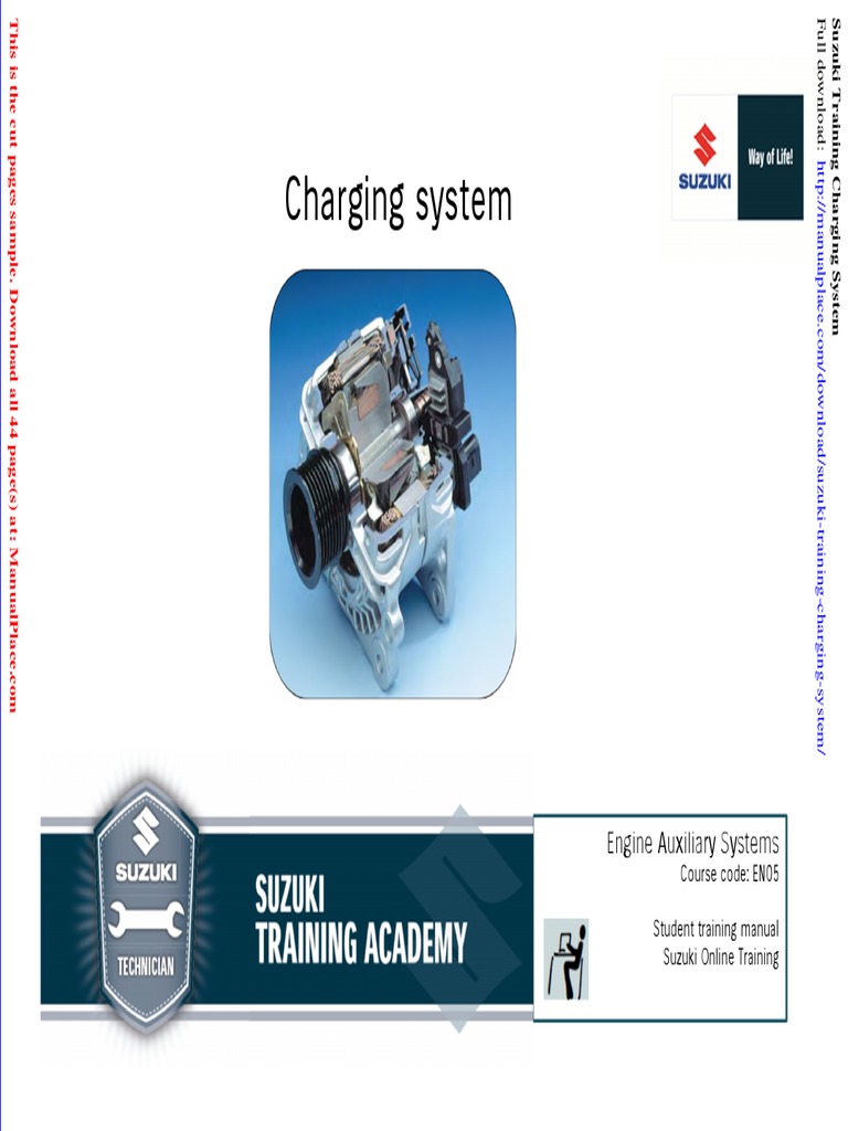 Suzuki Training Charging System Pdf Direct Current Machines