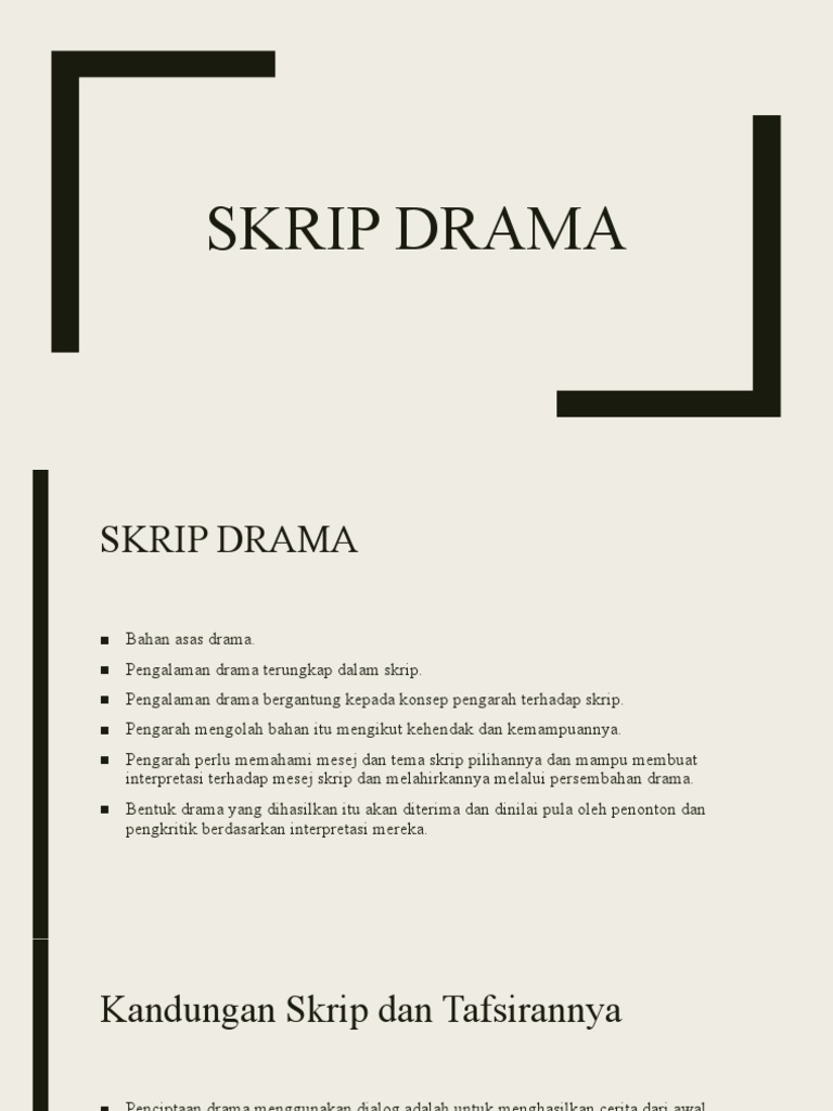Skrip Drama | PDF
