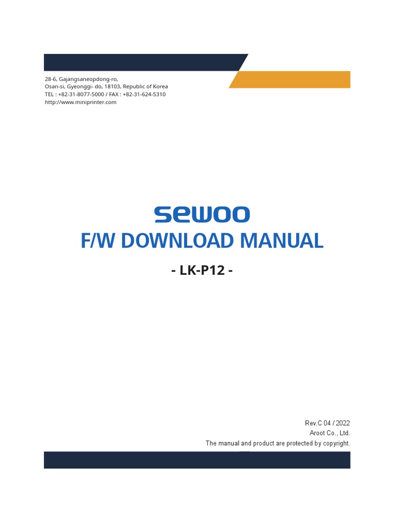 FW Download Manual (P12) - REV.C - ENG | PDF | Telecommunications | Computing