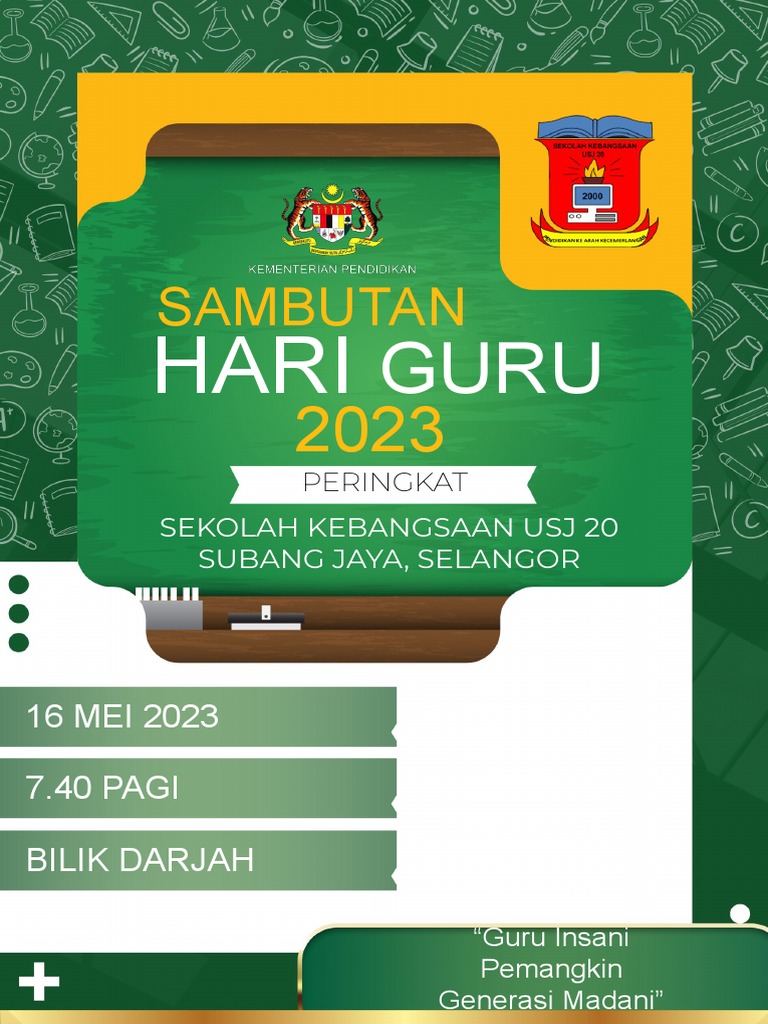 Template Buku Program Hari Guru 2023 | PDF