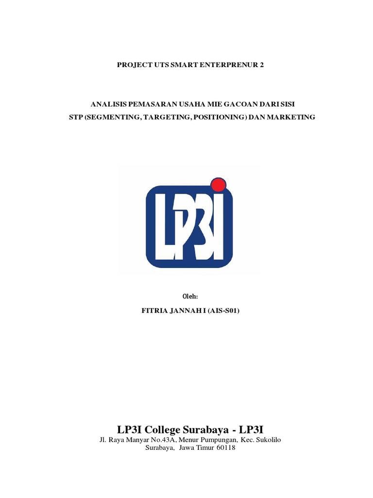 Project Uts Smart Enterprenur 2 - Fitria Jannah (Ais-S01) | PDF