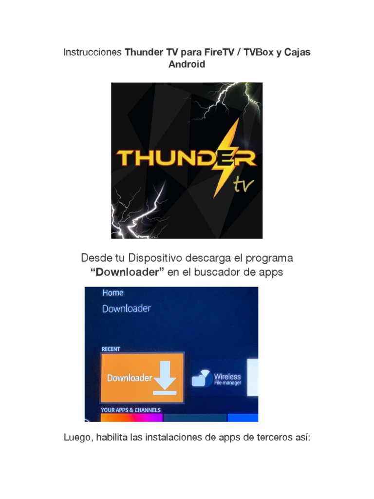 Thunder Fire TV | PDF