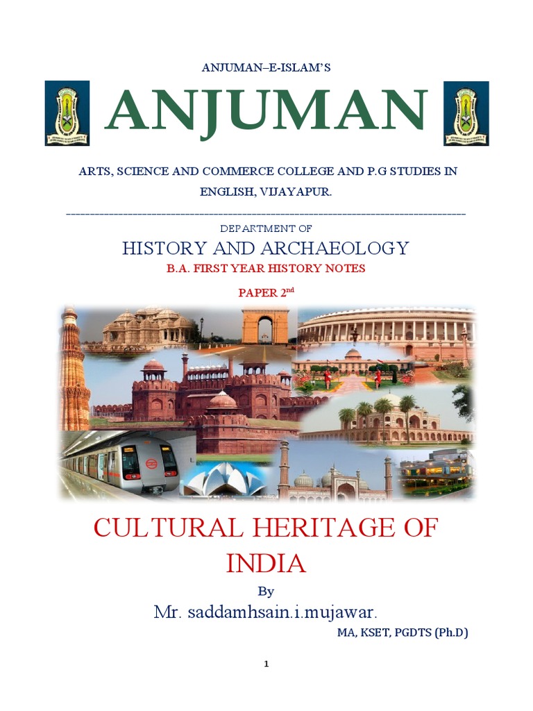 Culutral Heritage Notes in English | PDF