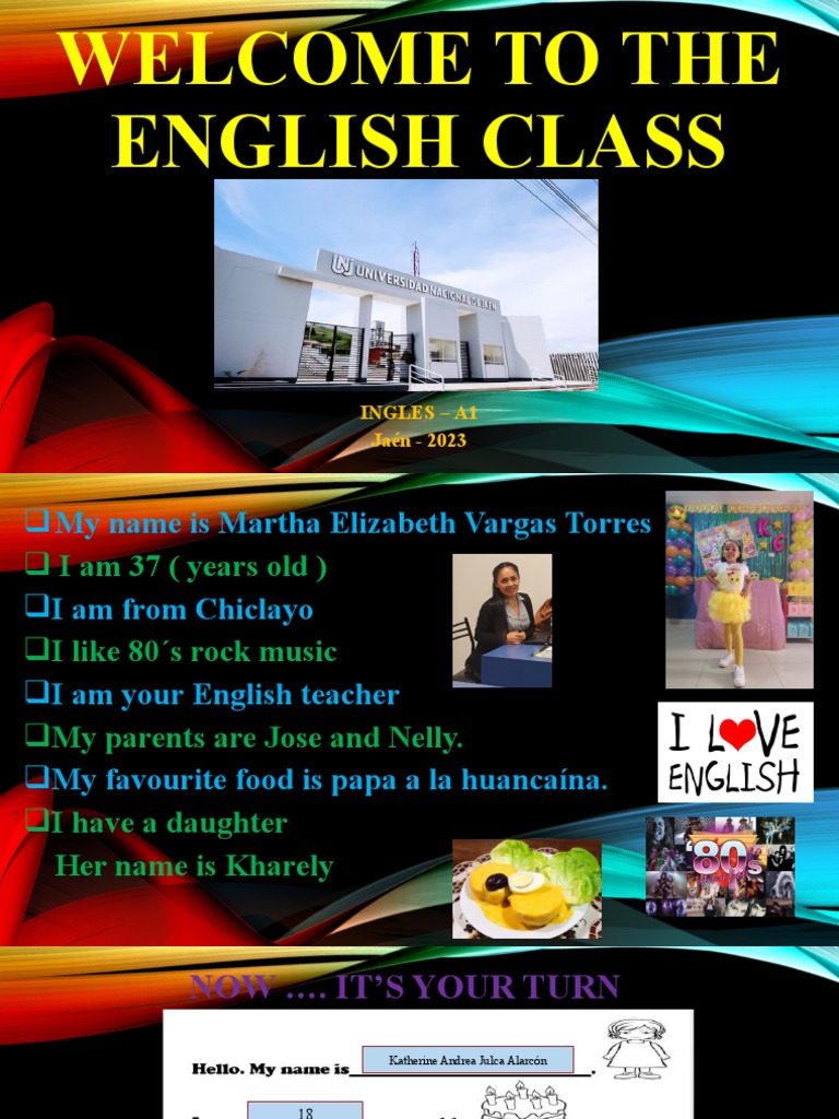 Welcome to the virtual english class | PDF