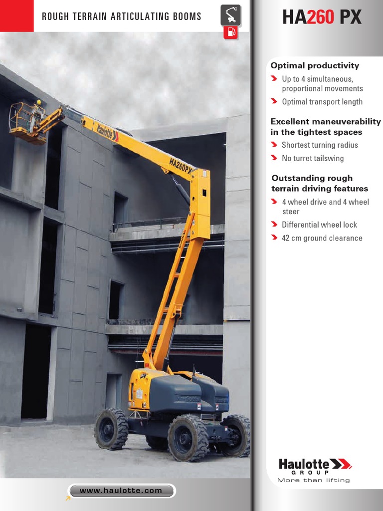 Haulotte HA260 PX Diesel Articulating Boom | PDF | Vehicles ...