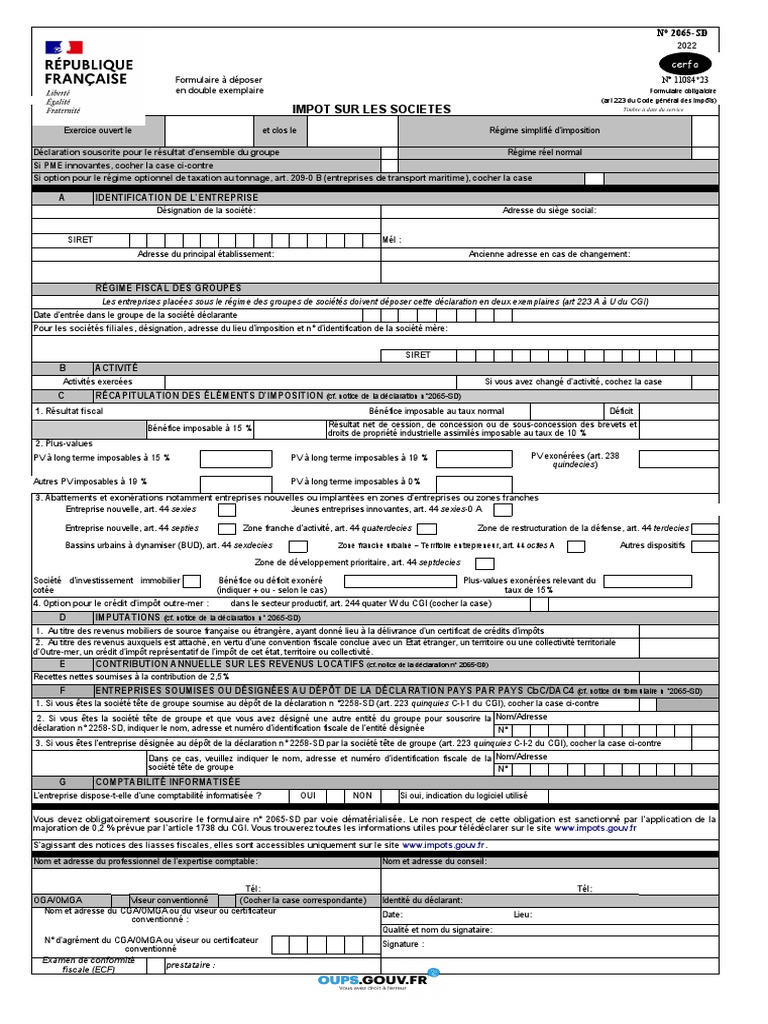 2065-sd 3689 | PDF | Impôts | Plus-value