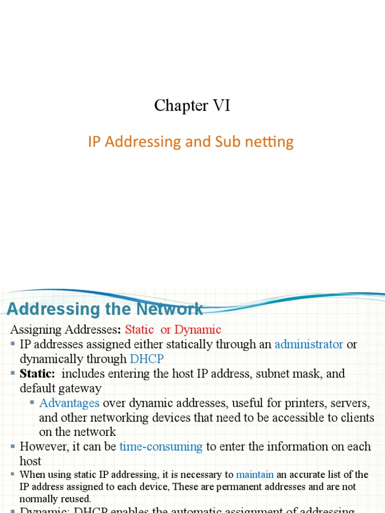 Chapter VI Computer Network and Communication | Download Free PDF | Ip Address | Computer Network