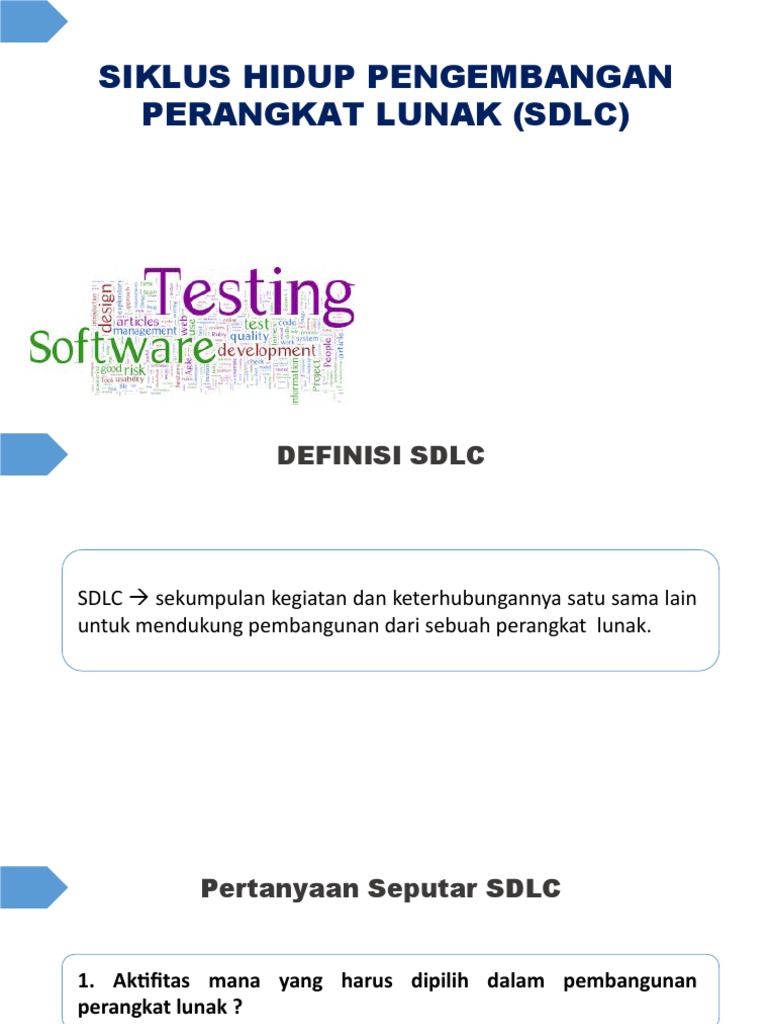 Siklus Hidup Pengembangan Perangkat Lunak (SDLC) | PDF
