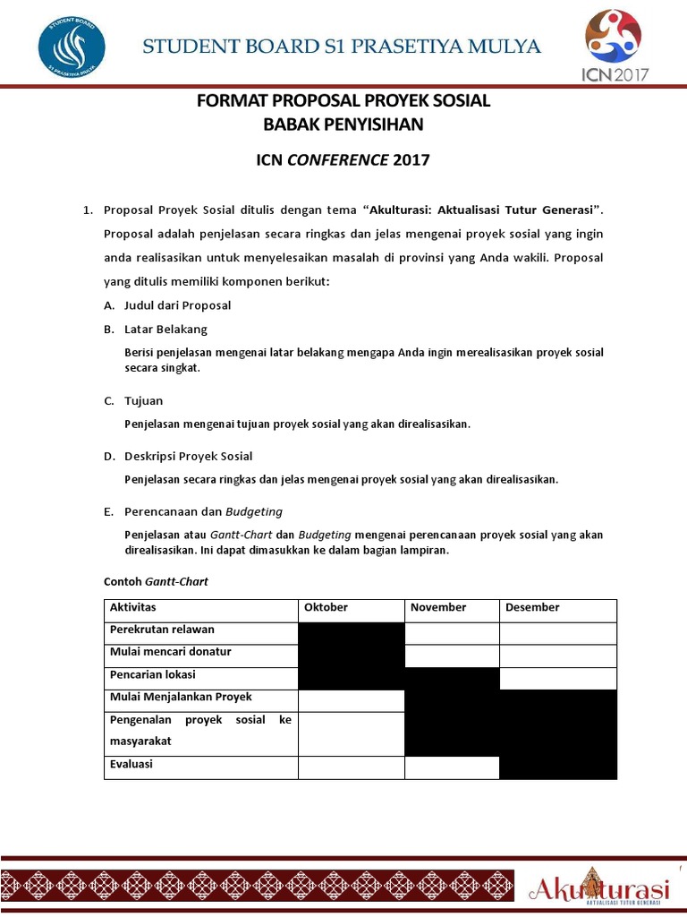 Format Proposal Proyek Sosial | PDF