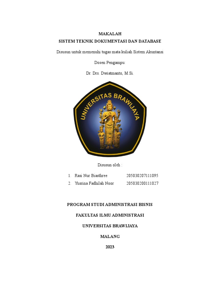 Teknik Dokumentasi & Database | PDF | Komputer