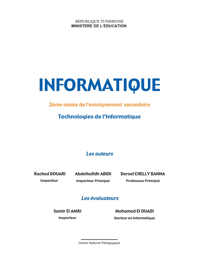 Informatique 2ti | PDF