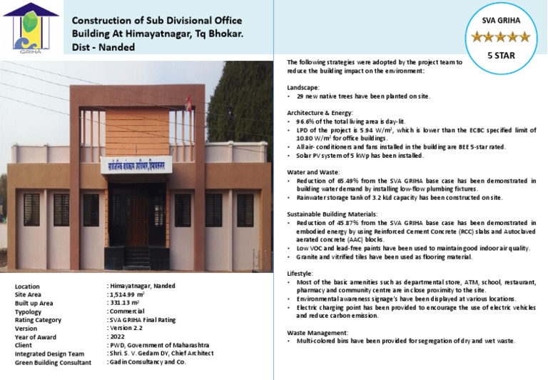 Construction of Sub Divisional Office Building | Download Free PDF ...