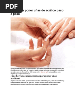Curso Básico de Uñas Acrílicas y en Gel | PDF | Clavo (anatomía ...