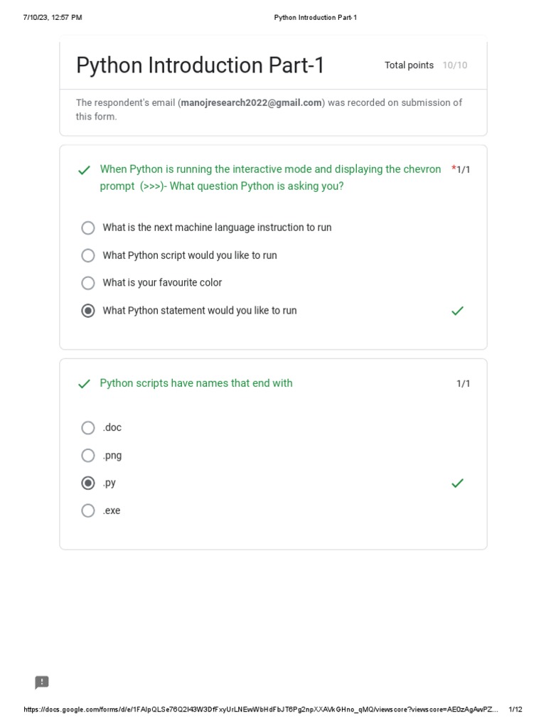 Python Introduction Part-1 | PDF | Python (Programming Language) | Input/Output