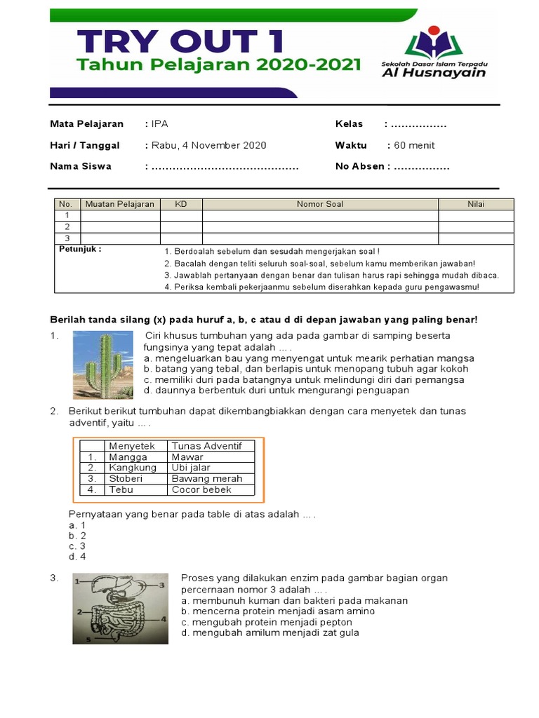 Soal Tryout IPA Yes | PDF